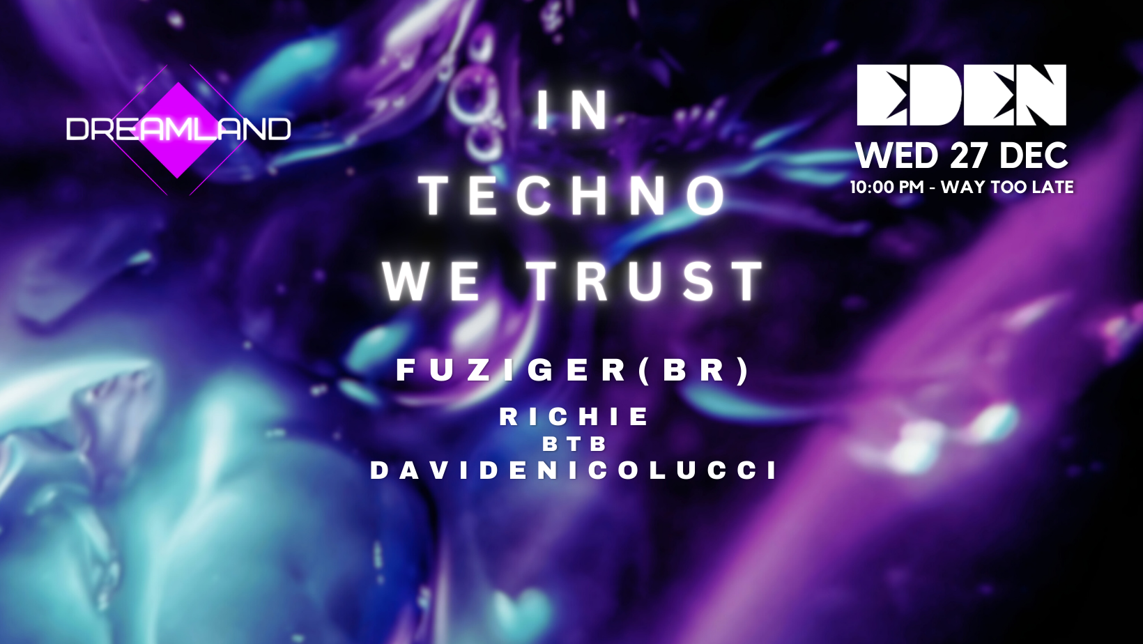 Megatix - IN TECHNO WE TRUST Dreamland at Eden Bangkok