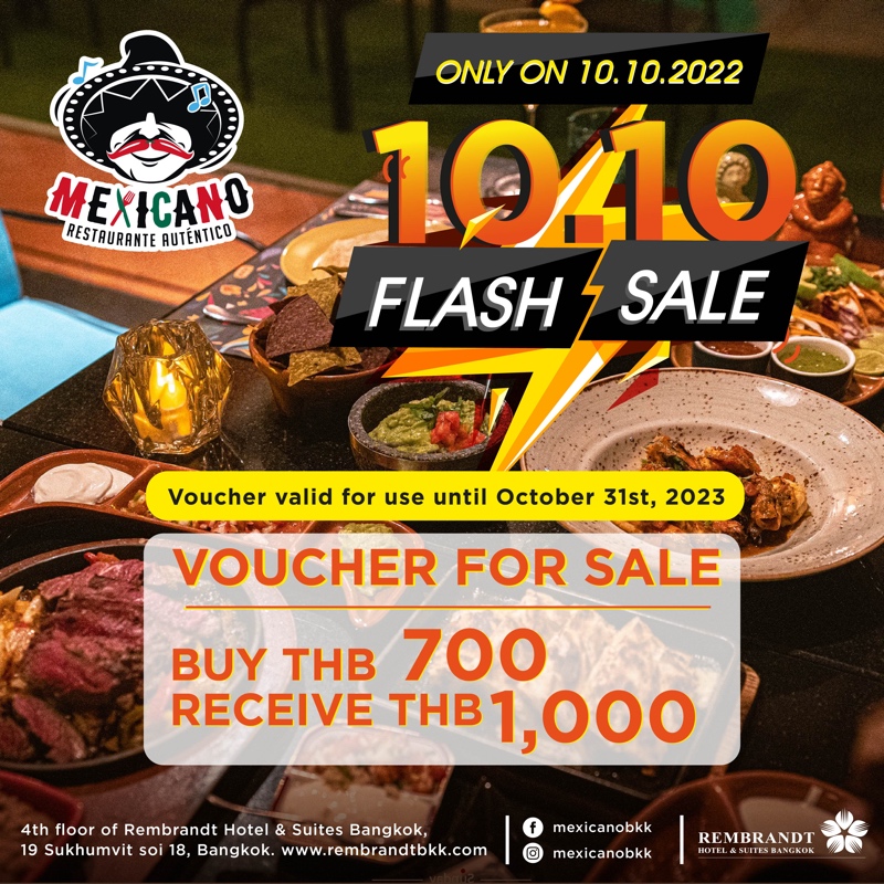 Megatix - Mexicano 10.10 Flash Sale Value Voucher 2022