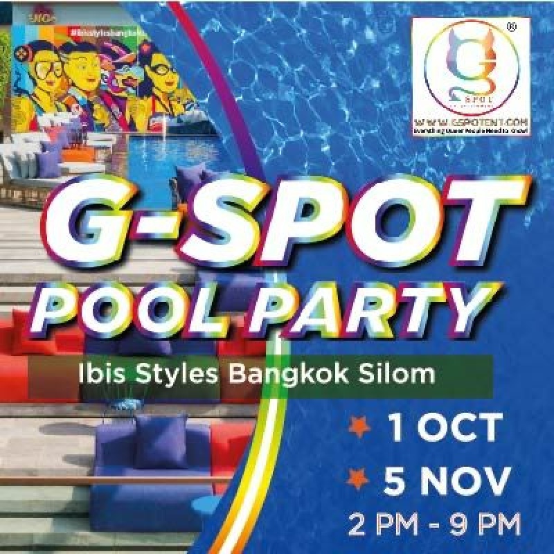 Megatix - G-Spot Pool Party 3rd Dec Saturday 2PM @ ibis Styles Silom