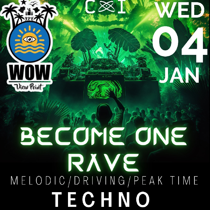Megatix - Become One - Techno Rave - WOW Viewpoint Koh Phangan