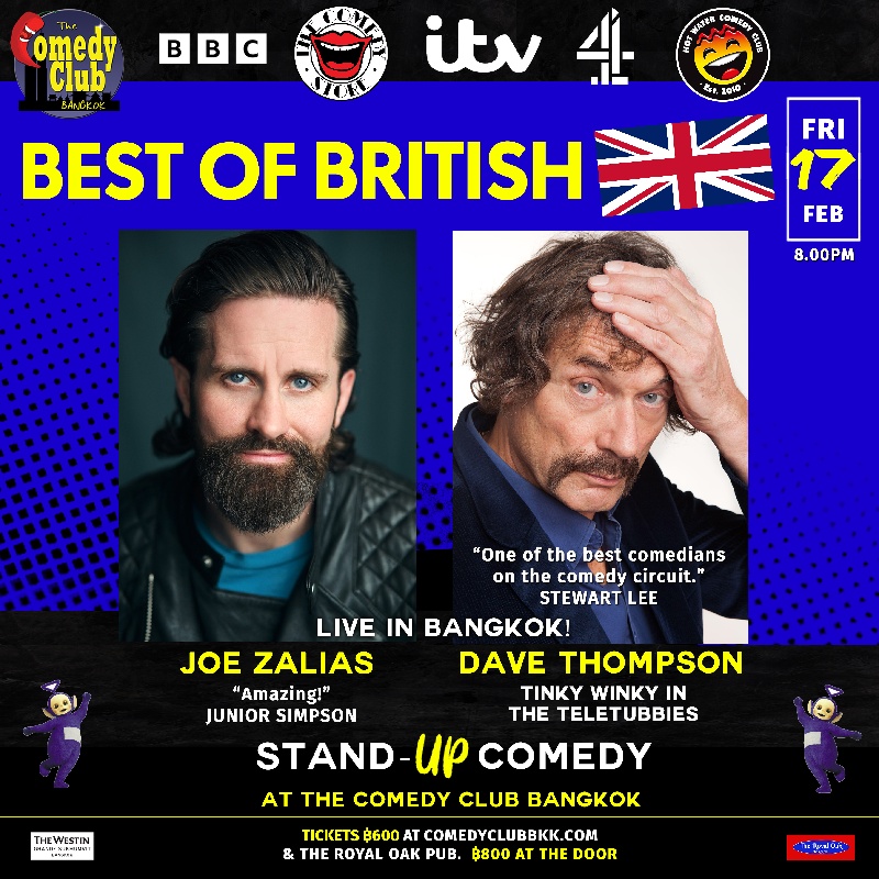 Megatix - BEST OF BRITISH - Stand-Up Comedy - JOE ZALIAS & DAVE ...