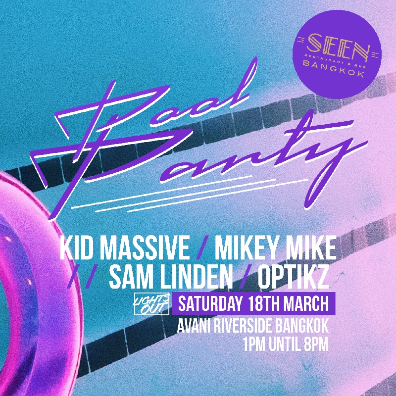 Megatix - Lights Out Pool Party @ Avani Riverside Bangkok | Sat March 18th