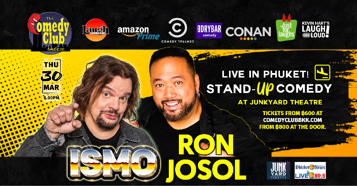 Megatix - Stand-Up Comedy - RON JOSOL & ISMO - Live in Phuket!