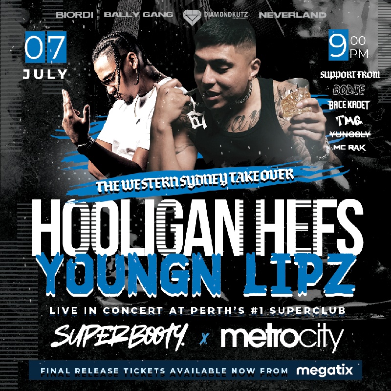 Megatix - Hooligan Hefs x Youngn Lipz - Super Booty at Metro City
