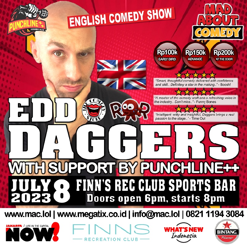Megatix - Edd Daggers at Finn's Rec Club Sports Bar with Punchline++
