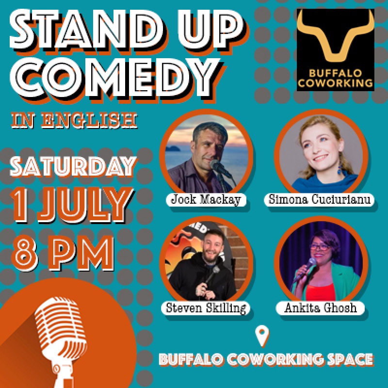 Megatix - Stand-up comedy in English, @Buffalo co-working, in Koh Samui