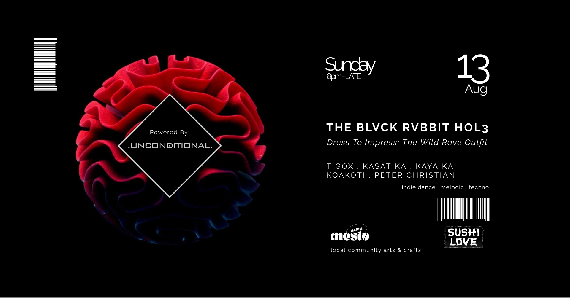 Megatix - The Black Rabbit Hole | Powered By Unconditional | Dress To ...