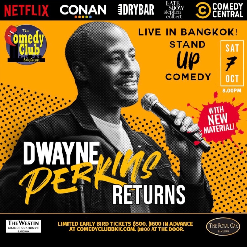 Megatix - Stand-Up Comedy - DWAYNE PERKINS (Netflix) RETURNS - Live in ...