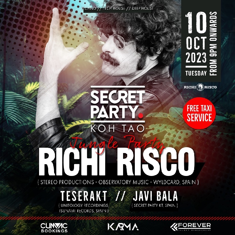 Megatix - RICHI RISCO @Secret Party koh tao