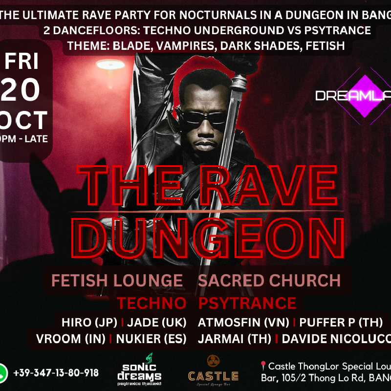 Megatix - THE RAVE DUNGEON @ Castle Thonglor Special Lounge Bar by ...