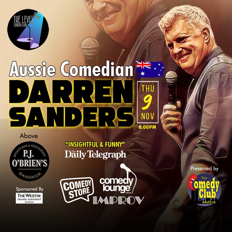 Megatix - Stand-Up Comedy - DARREN SANDERS - Live at The Level Up ...