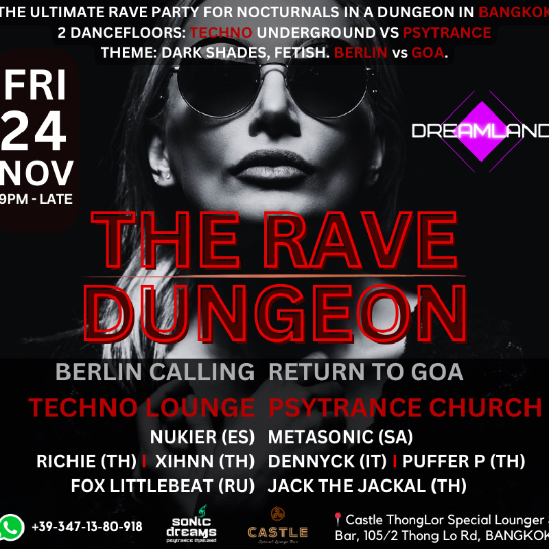 Megatix - BERLIN vs GOA: The Rave Dungeon @ Castle Thonglor by ...