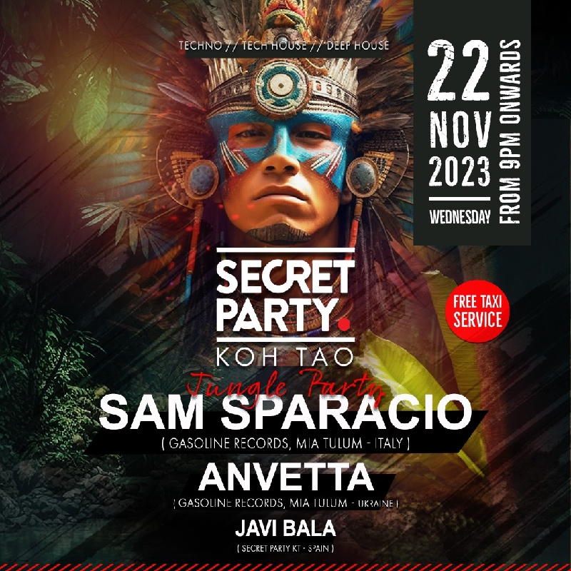 Megatix - SAM SPARACIO @Secret Party koh tao