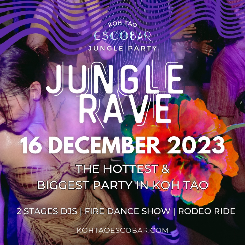 Megatix - Escobar KohTao - Jungle Rave 🌴 16.12.23